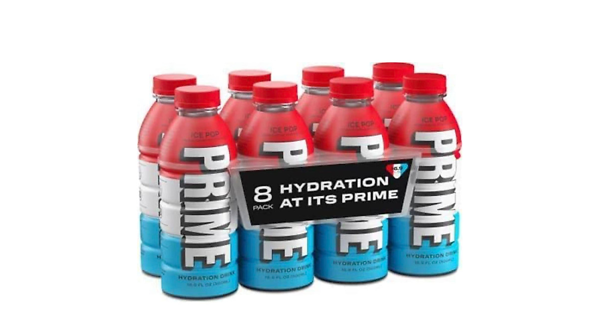 Prime Hydration Ice Pop 8 Pack - Refreshing Flavored Hydration