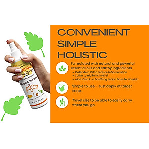 Healthy Paw Life Calendula Spray for Dogs, Cats, Horses – Hot Spot and Itch Relief Spray for Irritated and Dry Skin, Dermatitis and Allergies (4 fl oz)
