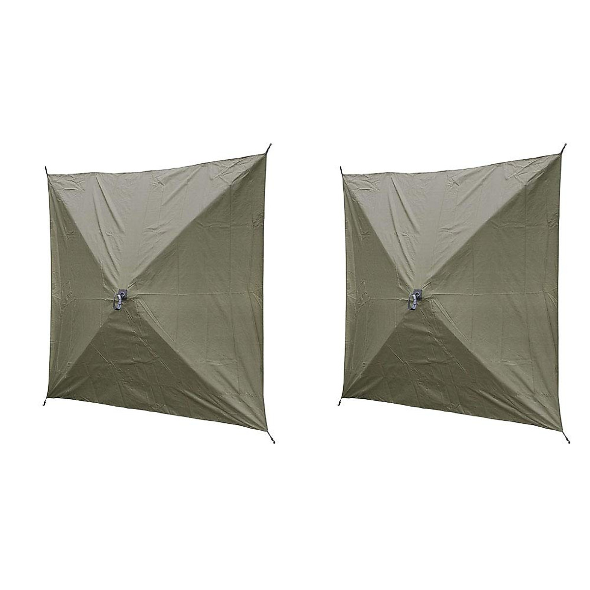 CLAM Quick Set Screen Hub Green Tent Wind & Sun Panels, Accessory Only (4 Pack)