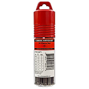 16 Piece Carbide Tipped BIT, Masonry Drill Bit Set, SDS Plus!!!