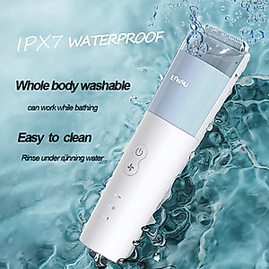 OPENBEAUTY Electric Hair Clipper for Men Kids Baby,Light Vacuum Hair Trimmer with Automatic Hair Suction,Waterproof Rechargeable Cordless Haircut Machine Toddler Professional Haircut Kit