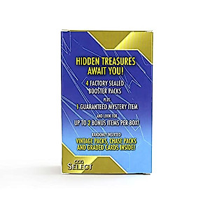 CCG Select Hidden Treasures Mystery Box | 4 Booster Packs | + Guaranteed Bonus Items | Compatible with Pokemon Cards