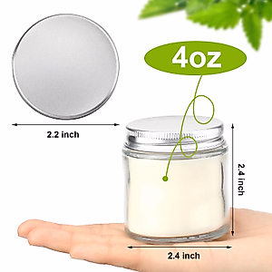 Jutom 48 Pack Mini Mason Jar Candles 4 oz Small Lavender Scented Wax Candles Bulk for Wedding Valentine Baby Shower Party Favors Aromatherapy Candles for Home Meditation(Silver Lid)