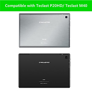 HminSen Case for Teclast P30S/M40 Plus Tablet, Silicone Stand Cover for Teclast P20S/P20HD/P40HD/M40/M40S/M40 PRO, for Blackview Tab 8/8E/Dragon Touch Notepad 102 10 Inch Tablet (Black)