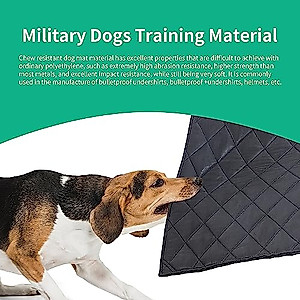 HOMBYS Chew Proof Tough Dog Crate Pad Mat 18"x29", Durable Pet Bed Mat for Teething Puppy Who Chew Their Beds, Upgraded Indestructible Training Fabric Kennel Pad for Dogs Crate Cages