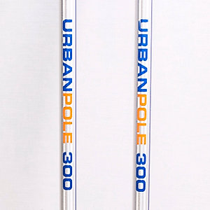 Urban Poling Urban Poles Series 300 – Fitness Edition, Blue & Silver, 1 Pair – for Users 4'2"–6'2" – Lightweight, Aluminum Nordic Walking Sticks – Collapsible & Adjustable Hiking Gear – Ergonomic