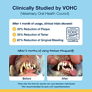 ProDen PlaqueOff Soft Chews with Natural Kelp - for Small & Medium Breed Dogs & Cats - Supports Normal, Healthy Teeth, Gums, and Breath Odor in Dogs & Cats - 45 Soft Chews
