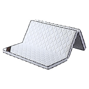 Enchantia 3.2in Coir Mattress, Natural 3E Coconut Firm Mattress Contains 6cm Coconut Palm Inner Core, Moderately Soft and Hard, Seamless Foldable Mattress for All Ages Queen Mattress