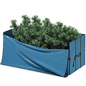 Hearth & Harbor Christmas Tree Storage Bag 7.5 ft. – Waterproof Christmas Tree Storage Box of 600d Oxford Material – Christmas Tree Bag With Handles & Special Wide Opening, Blue (VCN-HHHS14-FBM-NEW)