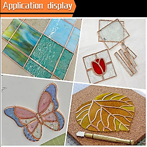 Double Sided Conductive Copper Foil Tape for Stained Glass Welding, Electrical Repairs 2Pcs (7/32 inch)