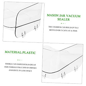 Homoyoyo Portable Seal Machine Can Drink Storage Rack Portable Mini Sealing Machine Beverage Can Heat Sealer Can Holder Drink Dispenser Cup Holder Organizer Plastic Vacuum Refrigerator