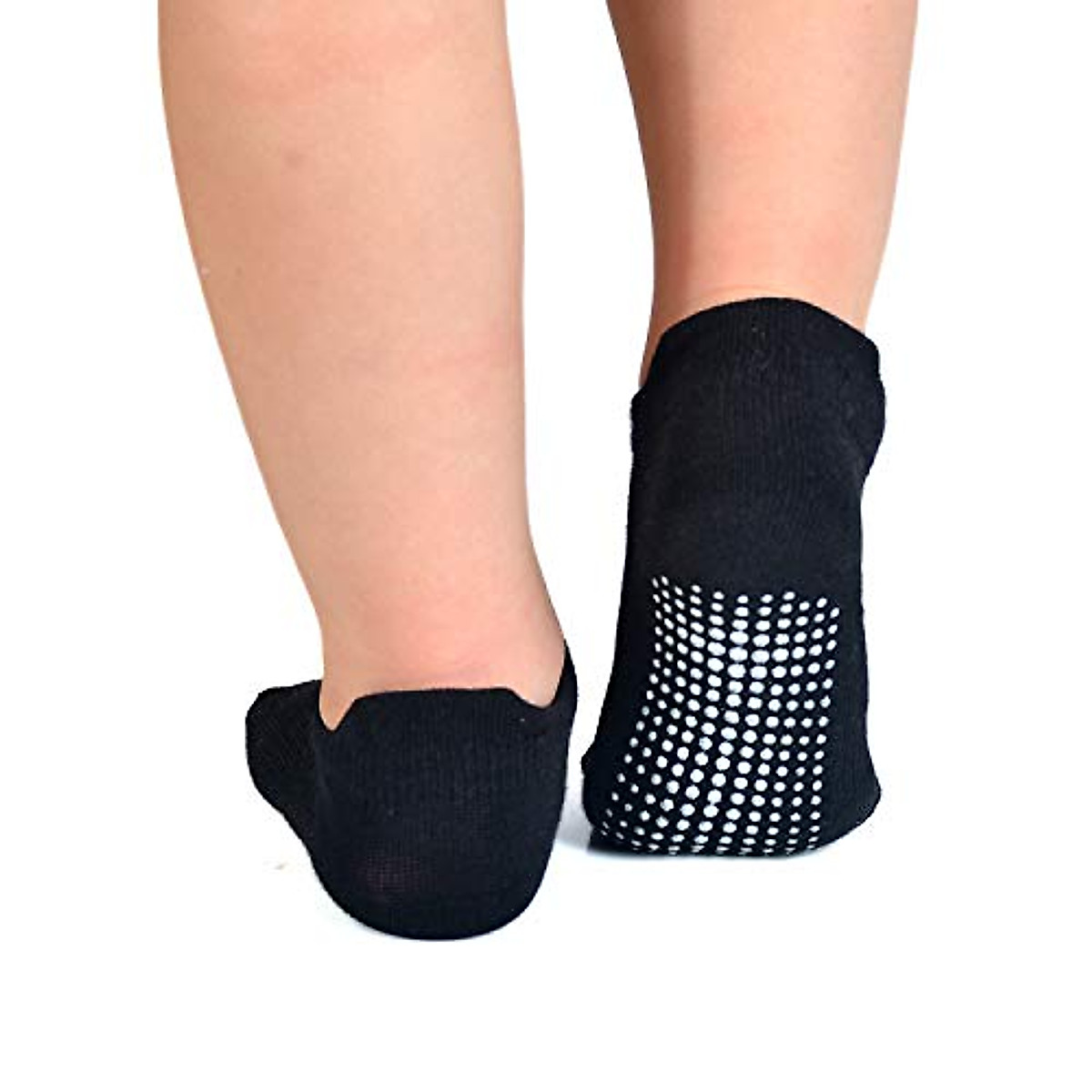 EPEIUS Baby Socks with Grips Cotton Breathable Mesh Infant Girls/Boys Non Slip/Skid Socks for 6-12 Months,12 Pairs Pack,Mixed Color,Black and White and Grey