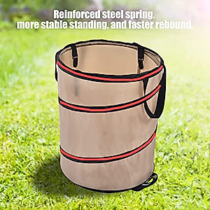 Haofy Collapsible Trash Can, 37.8L Collapsible Leaf Can Container Small Size