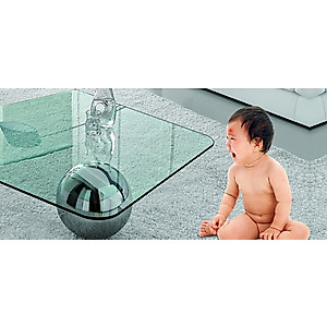 Orange 2x2 Meters (13 FT) U Shape Glass Table Edge Protectors Premium High Density Foam Baby Safety Bumper Guard Foam Strip