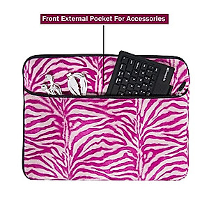 Soft Luxurious Animal Print 13.3 inch Sleeve Case Laptop Pouch Bag for MacBook Air/Pro 13, Samsung, Lenovo, HP, Dell, Google Chromebooks