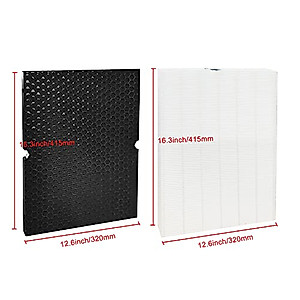 IZSOHHOME Compatible with Winix 5500-2 Air Purifier and Model AM80,Part# Winix 116130, H13 Filter,2+2True HEPA(2 Sets)