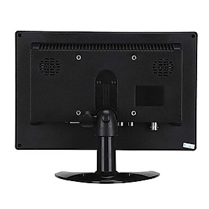Tosuny 1080P Portable HDMI Monitor, 10.1-Inch HD 16:9 LCD Screen Dual Speakers Computer Monitor Display with HDMI/VGA/BNC/AV/USB(US Plug)