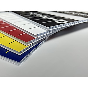 5 pack - Cornhole Scoreboard/Score Keeper Sign/Horseshoe Score/Score/Bean Bag Toss (White)