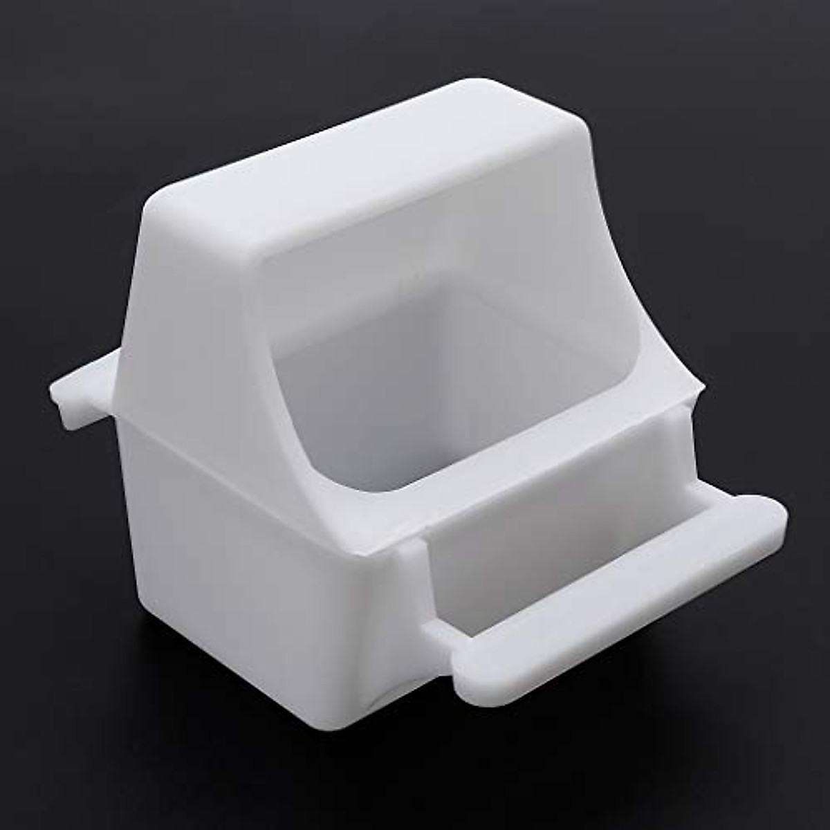 ForHe Parrot Automatic Feeder,No-Mess Bird Feeder,Cage Accessories for Budgerigar Canary Cockatiel Finch Parakeet Seed Food Container (Transparent)