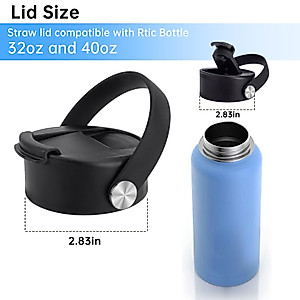 Lids 32 oz Replacement Lid Compatible with Rtic, Convenient 32 oz Lids, Leak-proof and Dust-proof Top Replacement Lids 32 oz and 40oz Compatible with Rtic