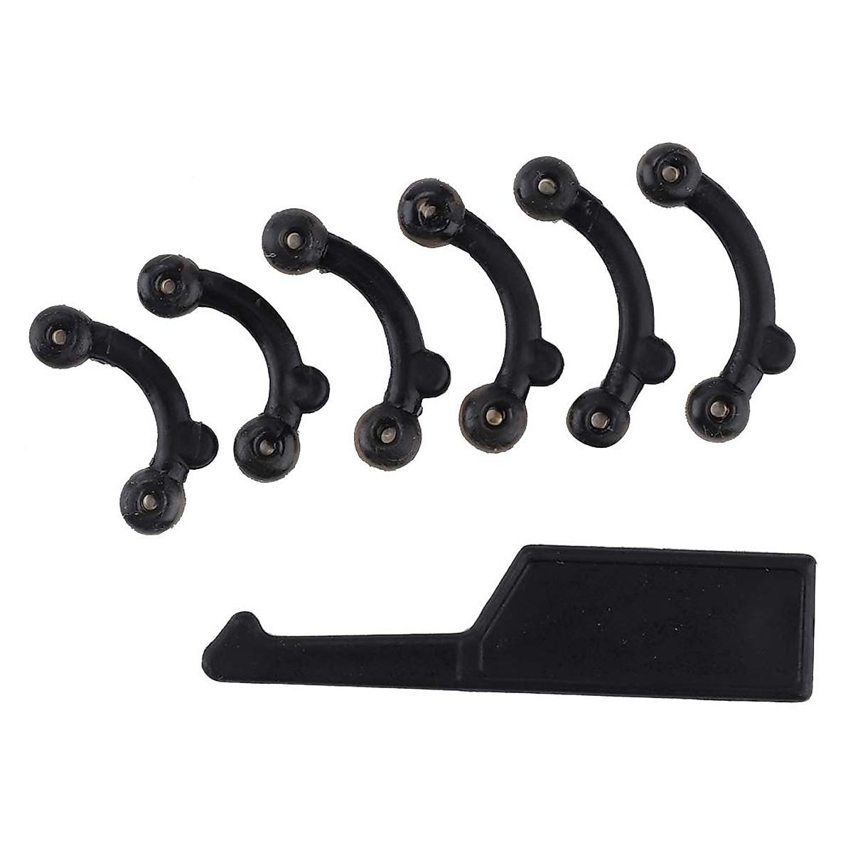 Voluxe 3 Pairs Invisible Nose Shaper Clip,Pain-Free Nose Up Lifting Device Beauty Enhancer Portable Soft For Women Men(Black)