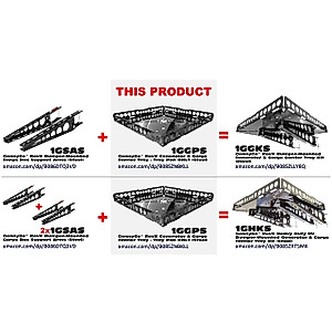 Mount-n-Lock GennyGo RevX2 RV Bumper-Mounted Generator & Cargo Carrier Tray Kit (1GGKS, Steel)