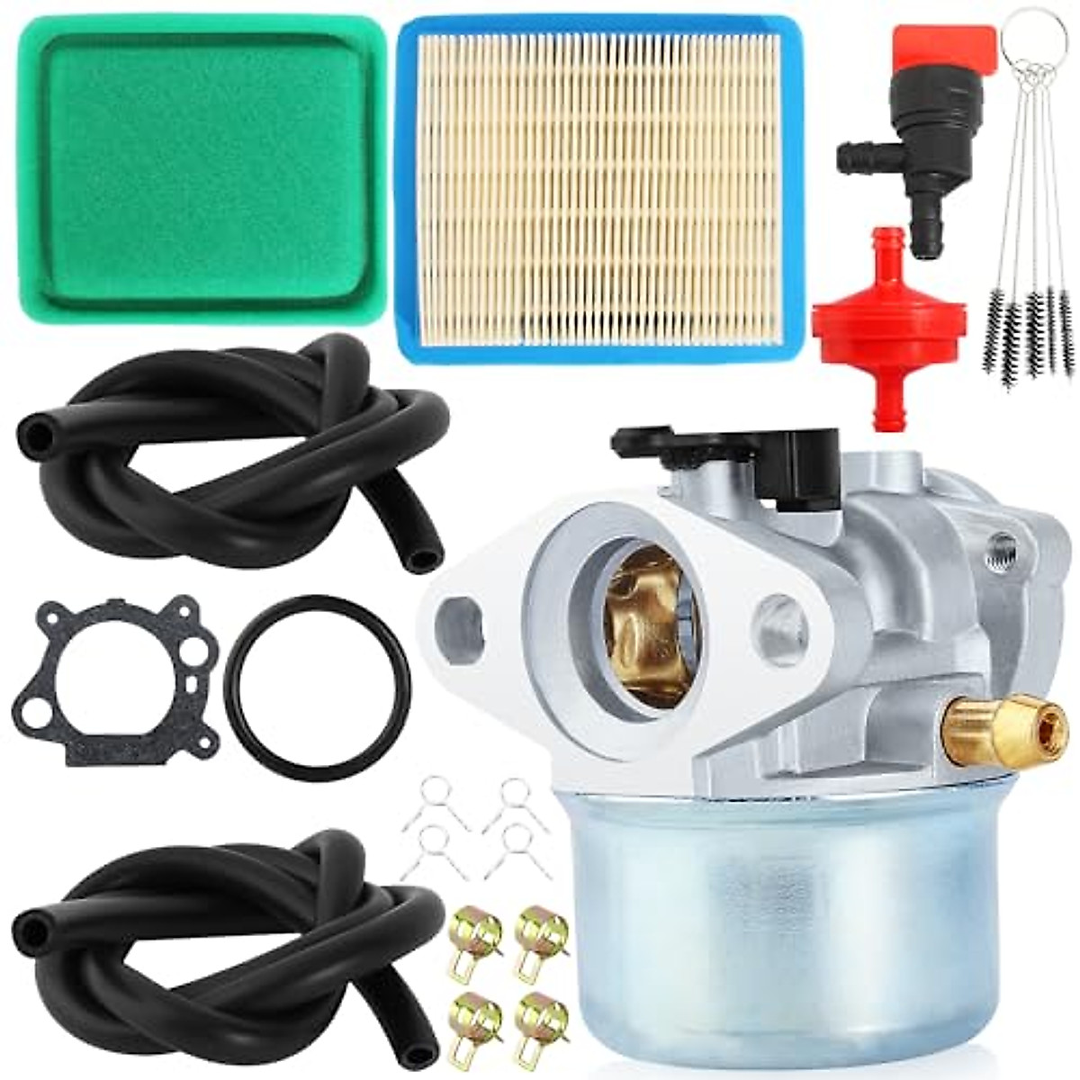 QAZAKY Carburetor for 497314 497347 497410 497586 498170 498254 498255 498966 499617 692648 693909 694202 698444 790821 799868 799872 50657 520966 16401 20716 20712 20713 20714 14111 122000 4hp - 7hp