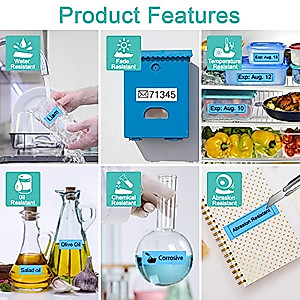 NineLeaf 2 Pack Compatible for Brother P-Touch Label Maker Tape 24mm TZe551 TZe-551 TZ-551 TZ551 Black on Blue Laminated 1 inch TZe TZ Tape for PT-D600 PT-P710BT PT-P700 PT-E550W PT-P750W PT-E800W