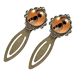 2 Piece African American Girls Bookmark, Vintage Style Book Markers for Book Lovers Writers Readers Teachers, Birthday Gifts for Women Men Teens