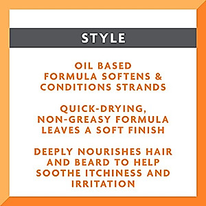 Cantu for Men Hair & Beard Oil, 3.4 fl oz (Packaging May Vary)