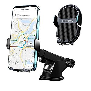Phone Mount for Car, 1 Second Quick Release, Phone Holder for car Adjustable 360 Rotation, Cell Phone Holder Car be Applied to Dashboard or Windshield
