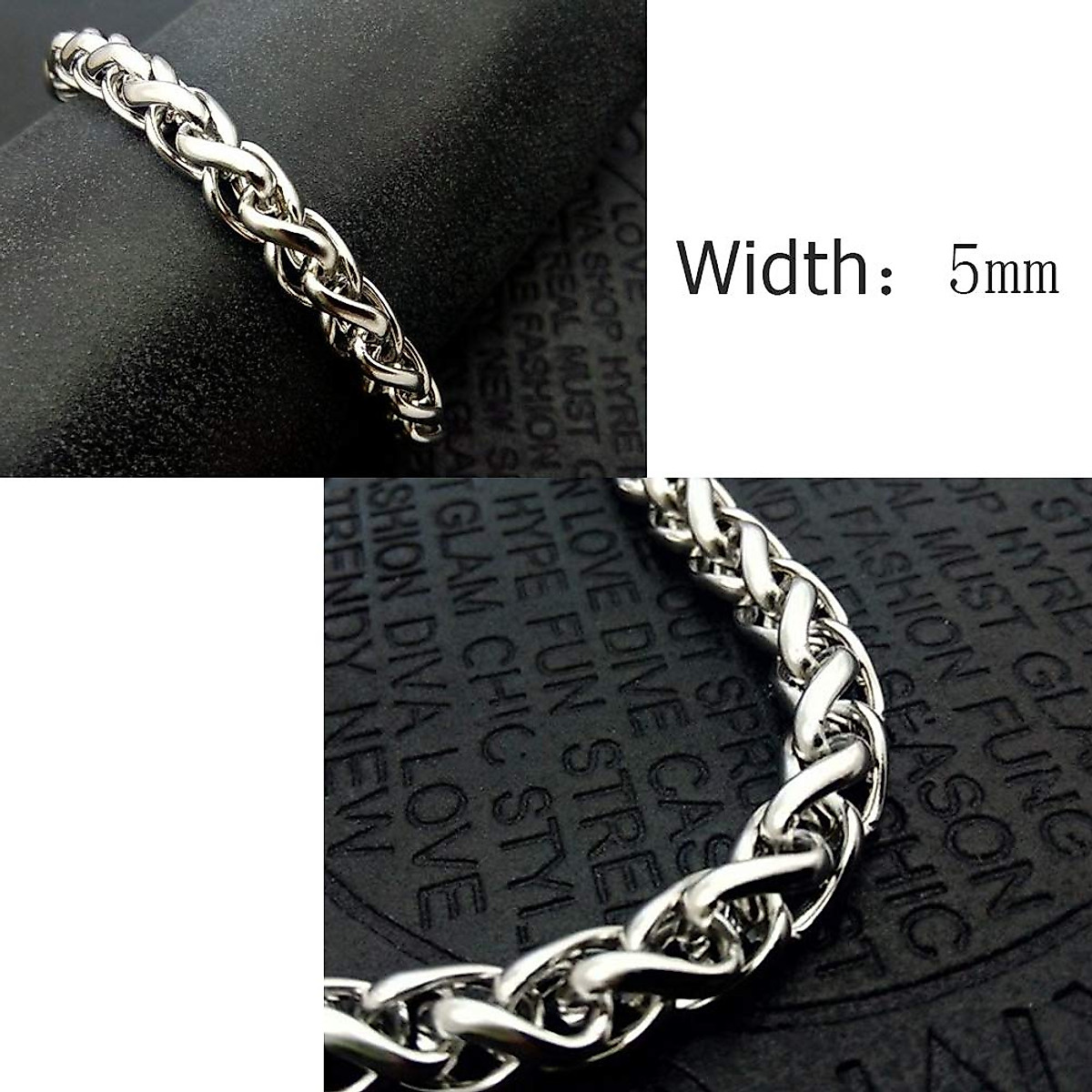 VASSAGO Ancient Amulet Judaic Hoshen 12 Tribes of Israel Breastplate of the High Priest Pendant Jewish Wheat Chain Bracelet (colorful)