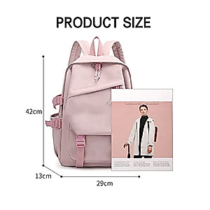 YANGLIU Lightweight School Bag College Solid Color Laptop Backpack for Book Notebook for Men Women Travel bag Bookbag for Boy Girls
