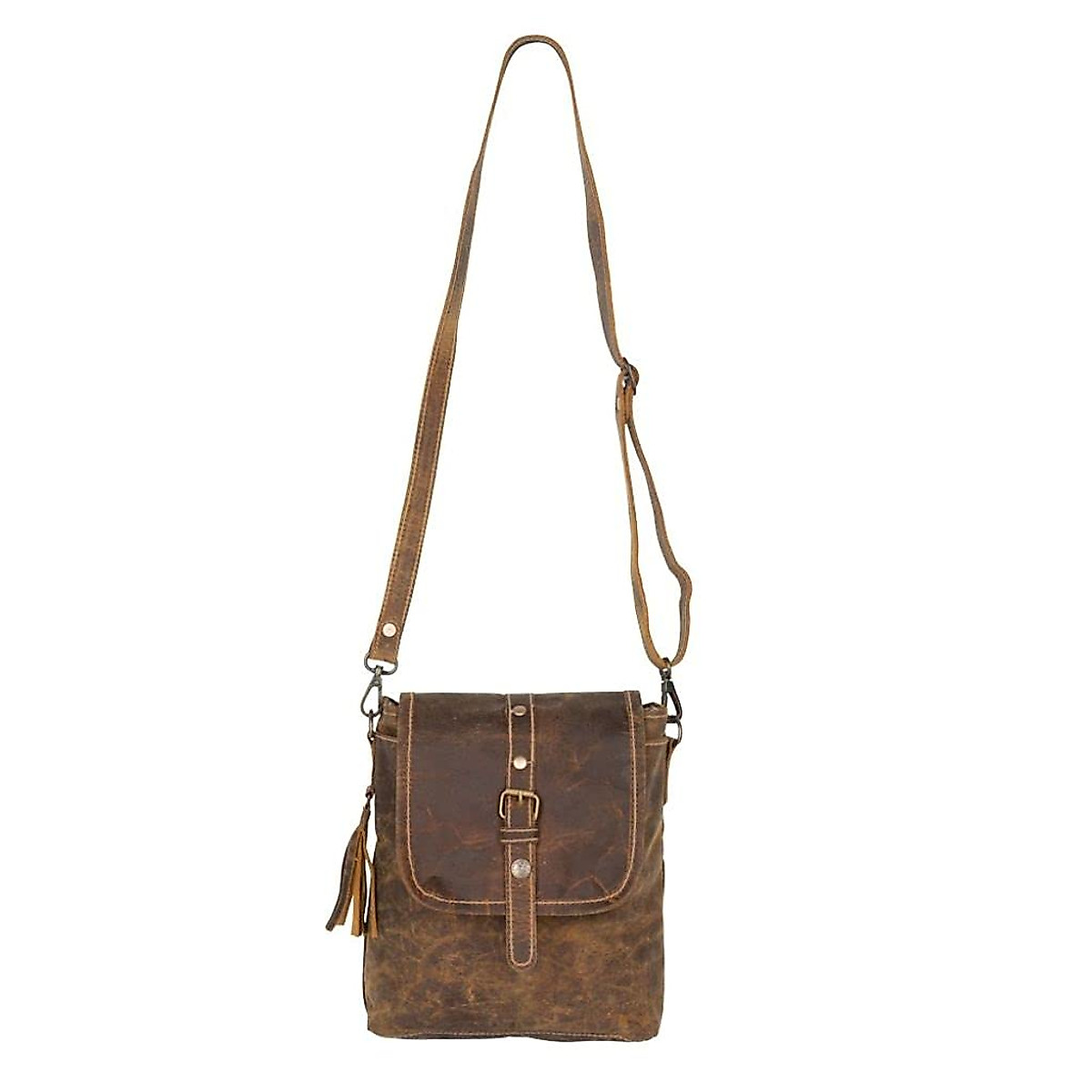 Myra Bag female Brown Beauty Leather Bag Upcycled Leather S-2168