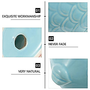 Happyyami 2pcs Stoneware Breathable Flowerpot Ceramic Plant Pots Animal Planter Cactus Succulent Planter Garden pots Small Plant pots Animal Plant vase Ceramic pots Flowers Bonsai Ceramics