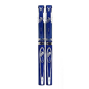 INC 0.7 mm R-2 Roller Ball Pen,Controlled Ink Flow System, Blue Ink, Comfort Grip, 2 pack