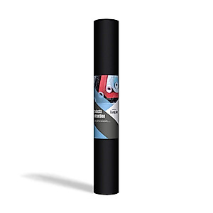 Livelynine 15.8"x394" Matte Black Contact Paper for Cabinets Waterproof Black Wallpaper for Walls Peel and Stick Countertops Black Vinyl Wrap Self Adhesive Shelf Liner Kitchen Cabinet Covers Removable