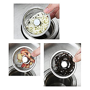 Steel Garbage -clogging Stainless Sewer Sink Sink 2PCS For Vegetable Filter Kitchen Filter Stainless Sink Washing Steel Filter Kitchen，Dining & Bar Sink Sieve