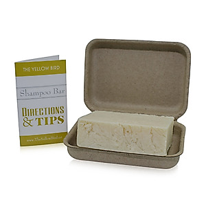 The Yellow Bird Eucalyptus Tea Tree Shampoo Bar. All Natural & Organic Ingredients. Sulfate Free, Detergent Free, Color Safe, and Silicone Free. Vegan, Plastic Free, Zero Waste Shampoo Soap