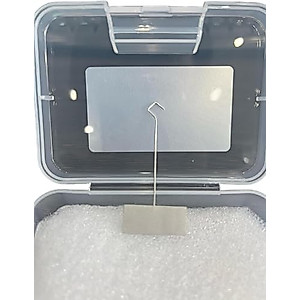 VTSYIQI Platinum Pt Board Plate Board Platinum Board with 0.15mm Thick Pt Size 24mm Long 10mm Wide for Interfacial Tensiometer Surface Tensiometer Automatic Surface Tension Meter
