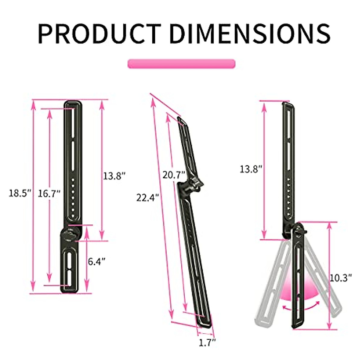 Universal Sound Bar TV Mount Bracket for Mounting Above or Under TV, Fits Most 23 to 65 Inch TVs, up to 22 lbs by XINLEI SBR301