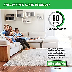 SimpleAir Duct Fresh Gel - HVAC Air Freshener, Cleaner, Deodorizer Non Toxic for Odor Block, Small
