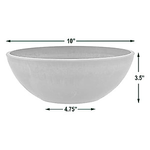 PSW Arcadia Products, Centerpiece Bowl, Fairy Garden Planter M25DC, 10 Inch, Dark Charcoal