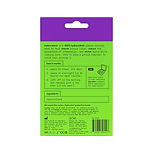 Starface Party Pack BIG PACK Hydro-Stars, Colorful Hydrocolloid Pimple Patches, Absorb Fluid and Reduce Redness, Cute Star Shape (96 Count)