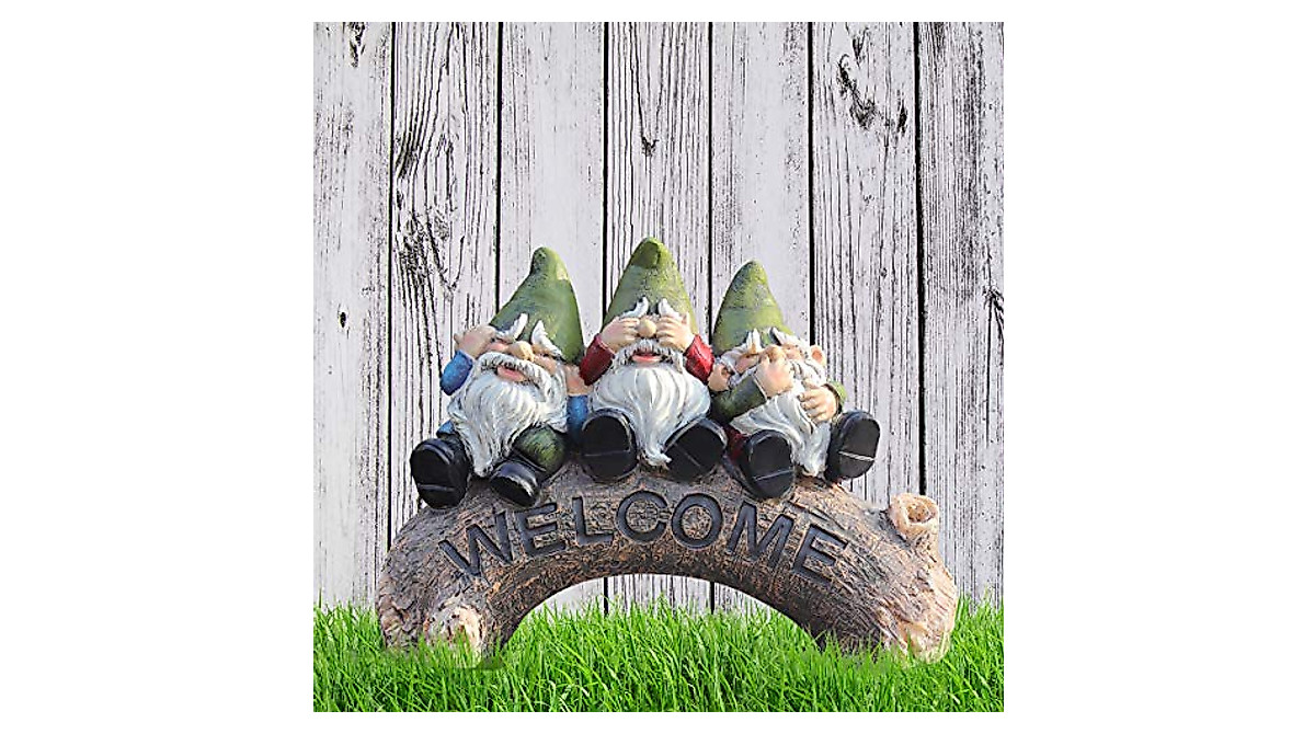 Whimsical Garden Gnome Decor – Welcome Sign for Yard & Patio