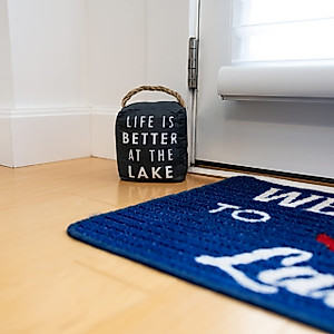 Pavilion Gift Company 72158 At the Lake Door Stopper, 5 by 6-Inch ,Black