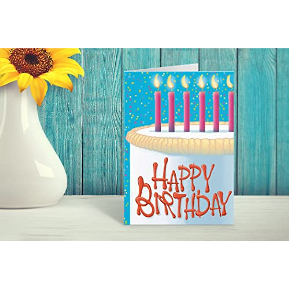 Stonehouse Collection 24 Pack Birthday Card Assortment of 5x7 Cards - Boxed Set of 24 Cards & Envelopes - Blank Birthday Cards - Great For Office Birthdays -USA Made