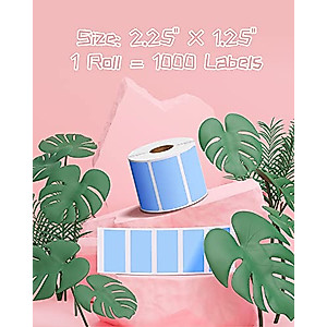 PHOMEMO 2.25"x1.25" Direct Thermal Labels, Shipping Barcode Thermal Stickers, Compatible with Many Thermal Label Printer