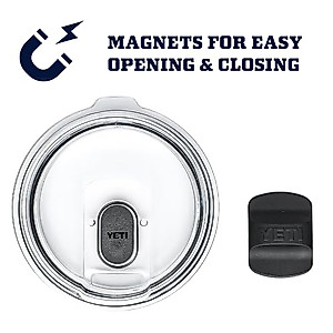 YETI Rambler 14 oz Stackable Mug, Vacuum Insulated, Stainless Steel with MagSlider Lid, White