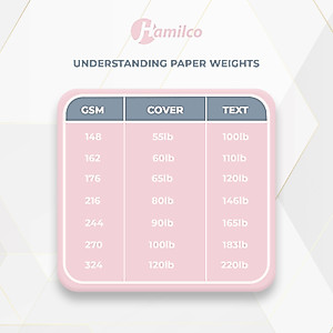 Hamilco Cream Colored Cardstock Thick Paper - 8 1/2 x 11" Heavy Weight 80 lb Cover Card Stock for Printer - 50 Pack